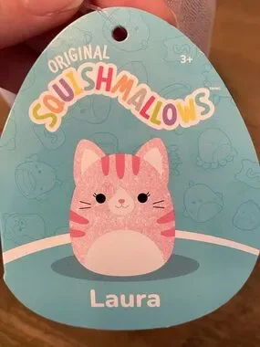 Squishmallows | Toys | Squishmallows 5 Laura The Pink Cat Shiny ...